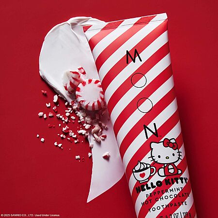 MOON x Hello Kitty Toothpaste, Peppermint Hot Chocolate Flavor, 4.2 Oz ...