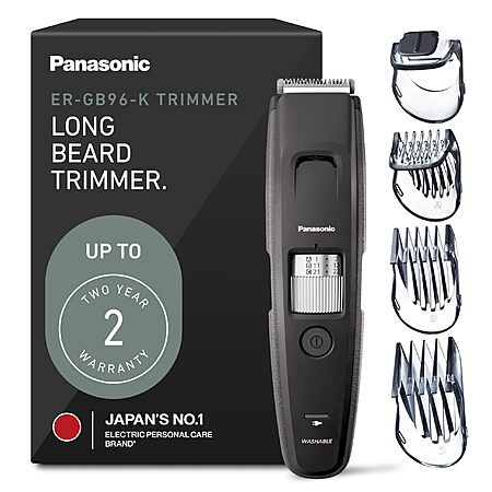 Panasonic Long Beard Trimmer for Men, 58 Length Settings and 4 ...