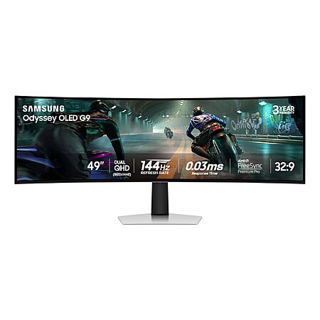 Samsung 49" Odyssey OLED G9 (G91SD) Dual QHD QD-OLED G-Sync Compatible ...