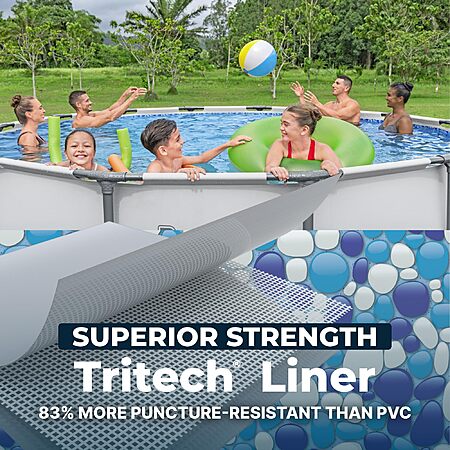Bestway Steel Pro MAX 14' x 48" Above Ground Pool, Round Metal Frame ...