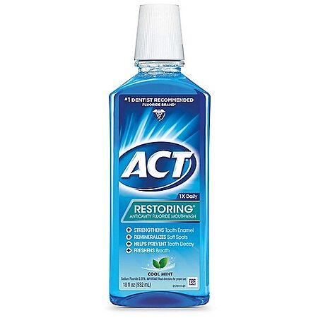 18-Oz ACT Restoring Anticavity Mouthwash (Cool Mint) - 2022-04-26