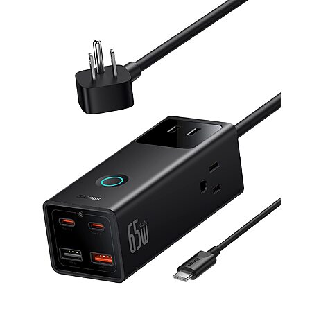 [Amazon Prime Members] Baseus 1200J Surge Protector Power Strip, 3 AC ...