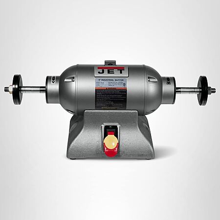JET 8-Inch Industrial Buffer, 3600 RPM, 1 HP, 115V 1Ph (Model IBG-8SSB ...