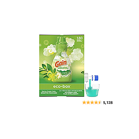 GAIN Eco-Box Liquid FABRIC SOFTENER, Original Scent, 180 Loads - $10.53 ...