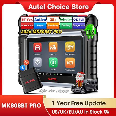 Autel MaxiCOM MK808BT Pro Automotive Diagnostic Scanner Bluetooth OBD2 ...