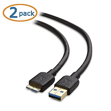 Cable Matters 2-Pack Micro USB 3.0 Cable (Micro USB 3 Cable A to Micro ...