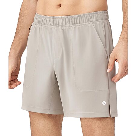 Separatec Mens Athletic Shorts Quick Dry with Fixed Zipper Pockets - 7 ...