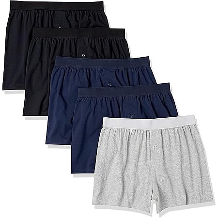 5-Pack Amazon Essentials Cotton Jersey Boxers (limited sizes) - 2024-12-03