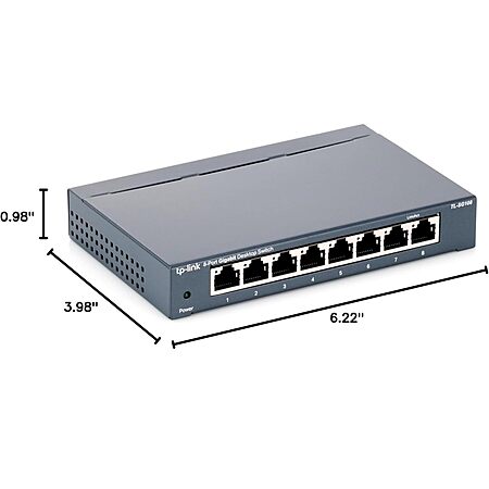 TP-Link 8 Port Gigabit Ethernet Network Switch - Ethernet Splitter ...