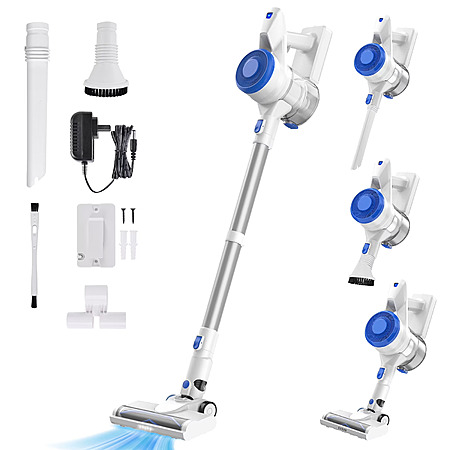 CareVac Cordless Stick Vacuum Cleaner Lightweight for Carpet Hard Floor ...