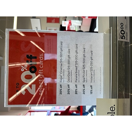 Staples gift card sale: Instacart : 15% off; Door dash: 20% off - 2023 ...