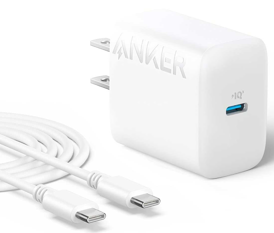 2-Pack Anker 20W Dual Port USB Wall Charger w/ 5' USB-C Cable + 20W USB ...