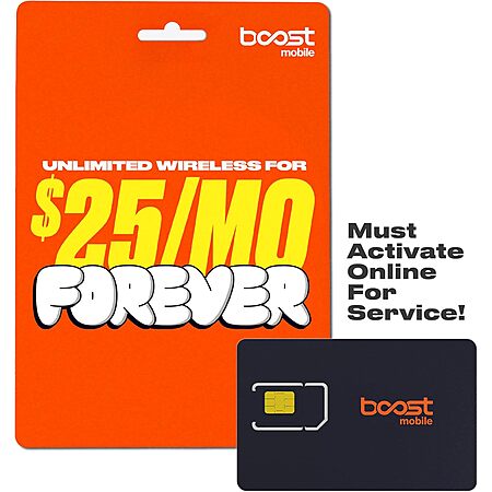 Boost Mobile Sim Kit: 1-Month Unlimited Talk, Text & Data (30GB) - 2025 ...