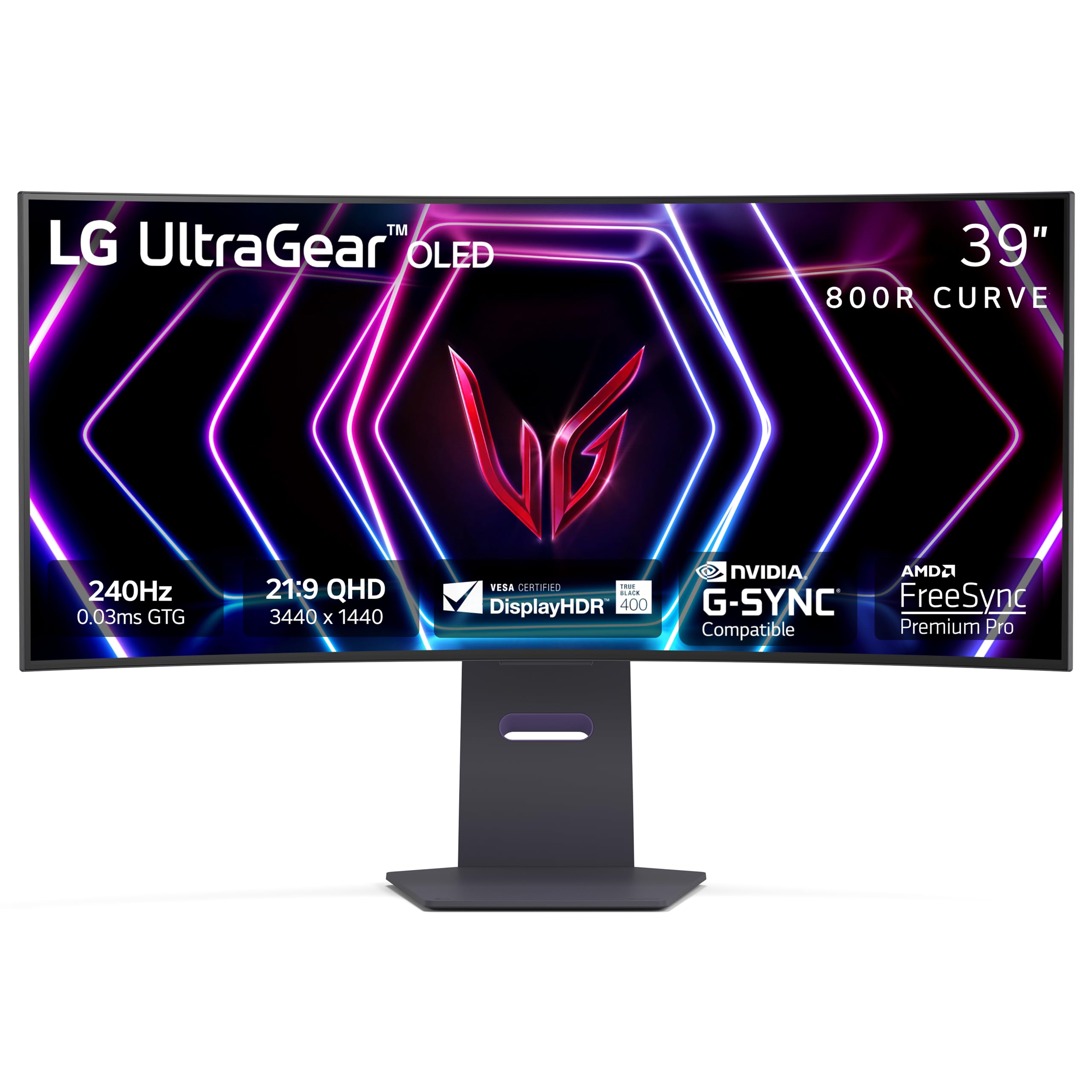 39" LG UltraGear OLED WQHD 240Hz 800R G-Sync Curved Gaming Monitor $720 ...