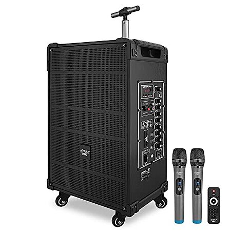 12'' Pyle Portable Wireless Bluetooth PA Speaker System w/ Rechargeable ...