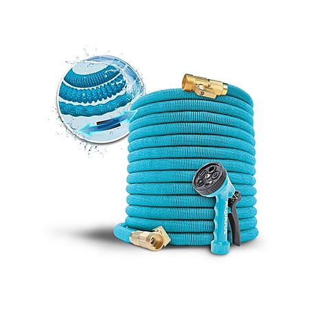 Aqua Joe Hose: 75-Ft Expandable Garden Hose $22, 50-Ft FiberJacket Non ...