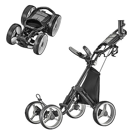 4-Wheel CaddyTek Explorer V8 SuperLite Golf Push Cart (Dark Grey) $105. ...