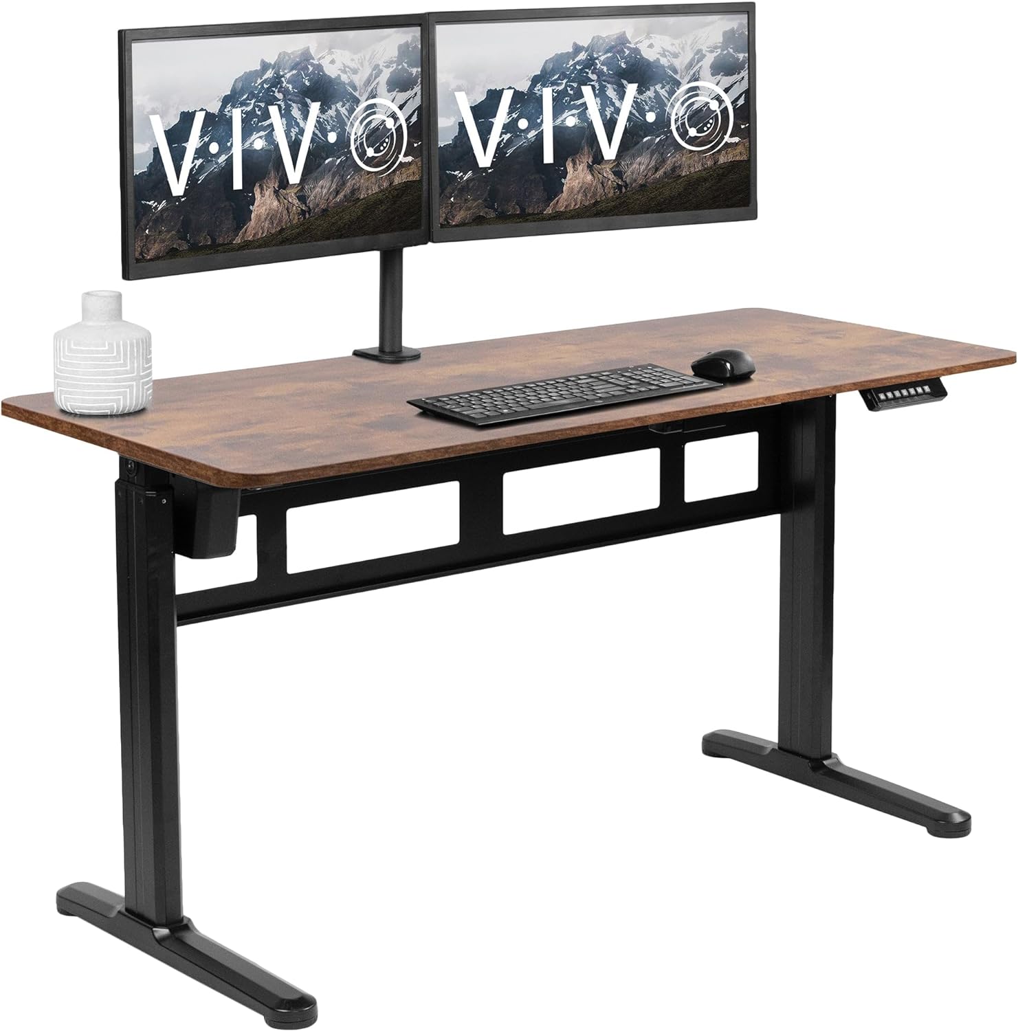 VIVO Electric 55 x 24 inch Stand Up Desk, Height Adjustable Standing ...