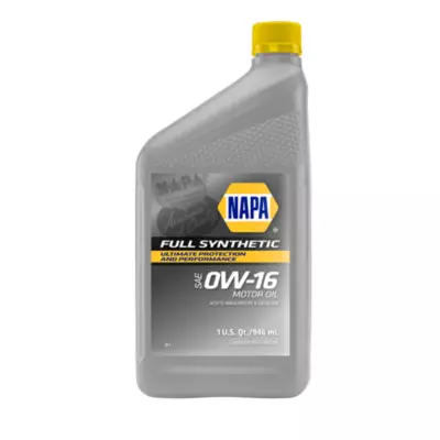 NAPA 0W-16 synthetic motor oil, $20.99/5qt, store pickup or FS over $35 ...