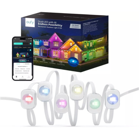eufy Permanent Outdoor String Light 50ft 60Dual-LED $119.99 - 2024-09-20