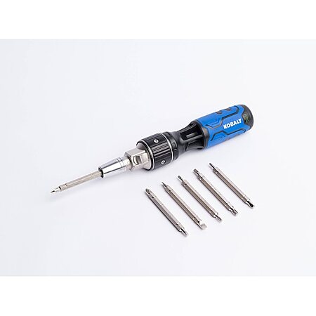 7-Piece Kobalt 12-in-1 Double Drive Ratcheting Multi-bit Screwdriver ...