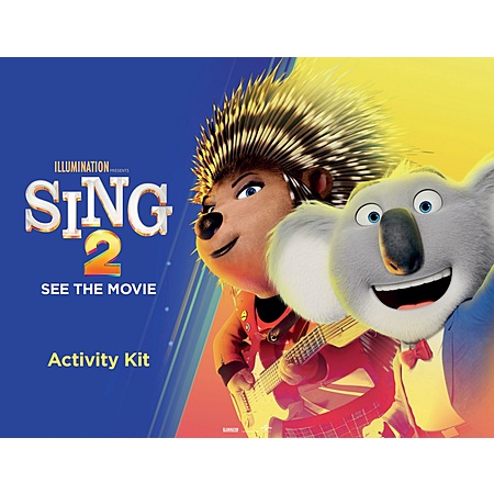 FREE Illumination Presents: Sing 2 The Movie Activity Kit/Sheet ...