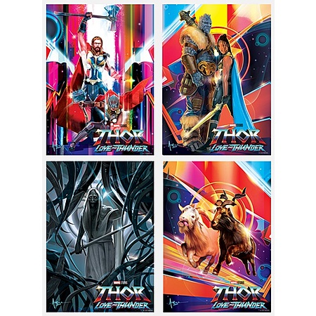 Set of 4 Marvel Studios' Thor: Love and Thunder Limited Edition ...