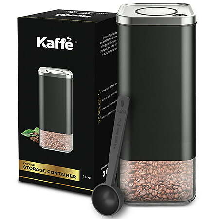 16oz. Kaffe Multi-Purpose Storage Canister w/ Airtight Lid (Stainless ...