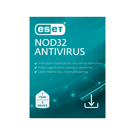 1-Year ESET NOD32 Antivirus 2024 Software (2 Devices/Digital Download ...