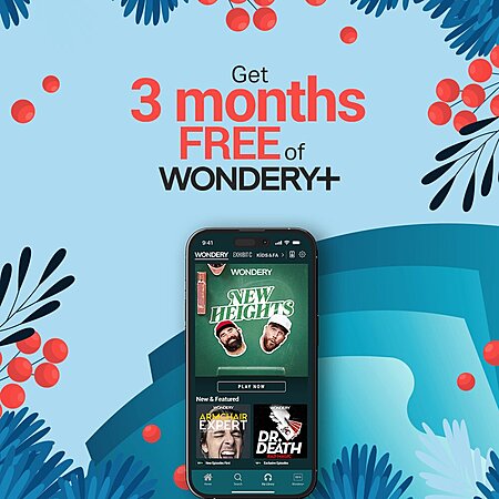 3-Months Wondery+ Ad-Free Listening/Podcast Membership (New Customers ...