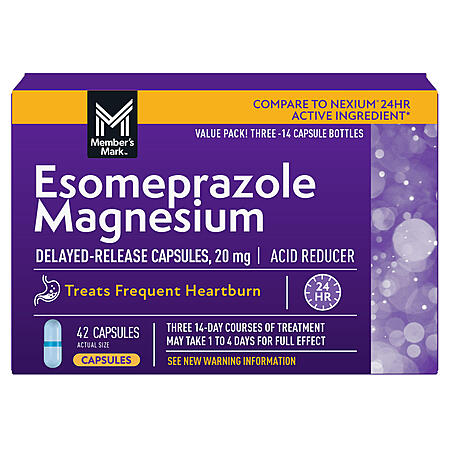 Sam's Club: 42-Count Member's Mark Omeprazole or Esomeprazole Heartburn ...