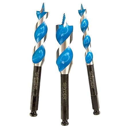 3-Piece Spyder Stinger 6-1/2" Woodboring Power Spade Drill Bit Set ...