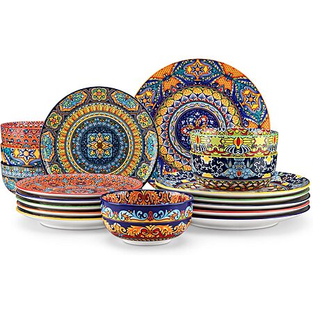 12-Piece vancasso Bohemian Porcelain Dinnerware Dishes Set (Service for ...