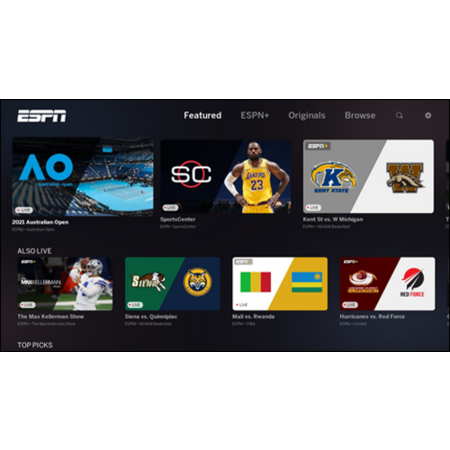 Xfinity Subscribers w/ Any TV Tier/ESPN Channel: ESPN Unlimited ...