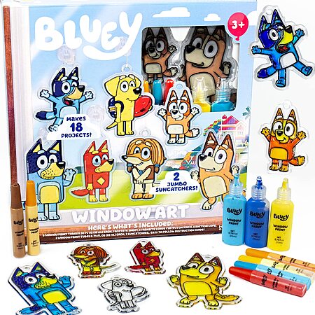 $8.99: Bluey Window Art Suncatchers Kit for Kids to Paint - 2026-06-06