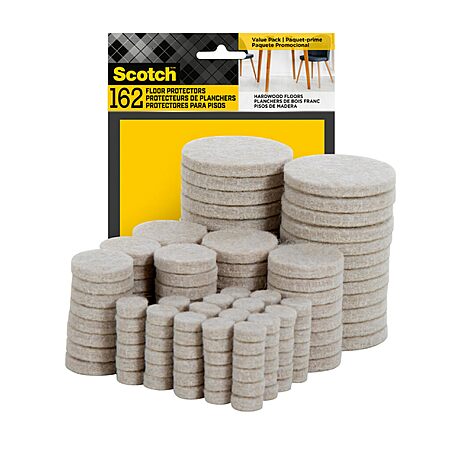 [AC] $6.55: Scotch Felt Pads 162 PCS Beige, Felt Furniture Pads, Round ...