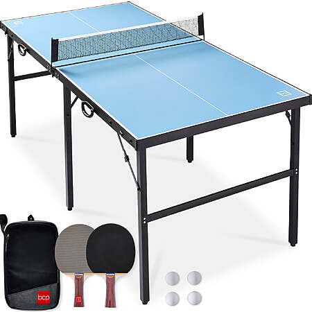 $99.99: Best Choice Products 6x3 Foot Portable Ping Pong Table, Folding ...