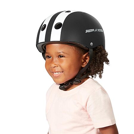 $27.99: Radio Flyer Kids Helmet, Black Matte, Adjustable Size, Ages 2-5 ...