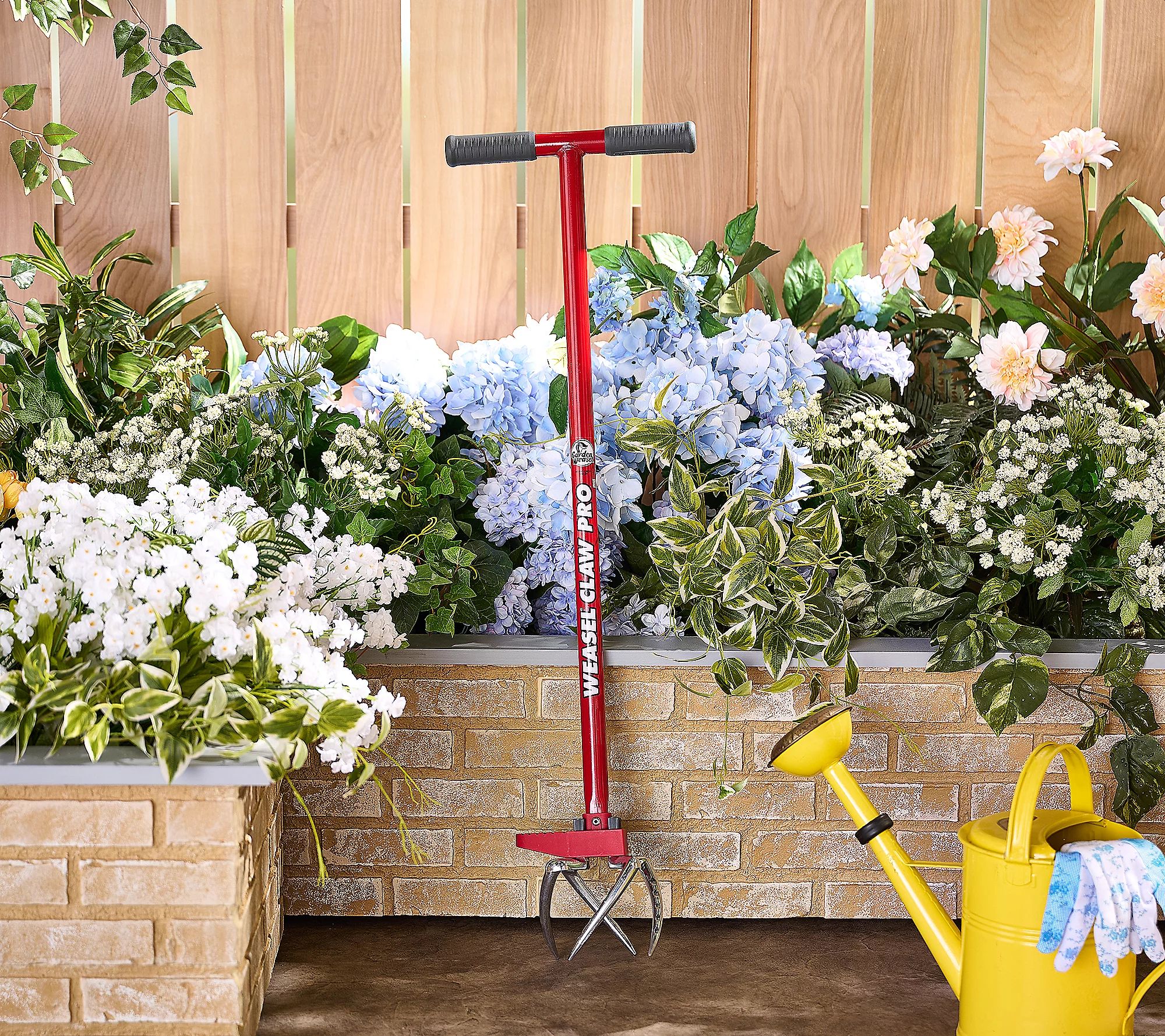 Garden Weasel Claw Pro Cultivator w/ Adjustable Steel Tines and Garden ...