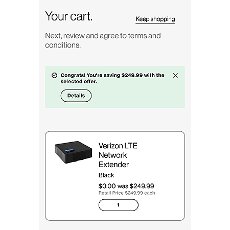 YMMV: Verizon customers - free network extender - 2026-01-15