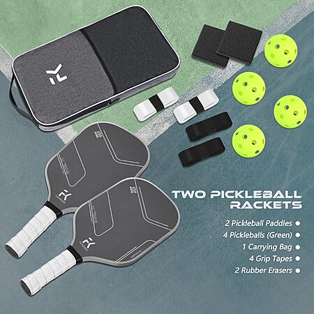 Pickleball Paddles T700 Carbon Fiber Pickleball Paddles Set of 1 and 2 ...