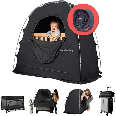 SlumberPod with Fan: The Original Blackout Sleep Tent Travel Essential ...