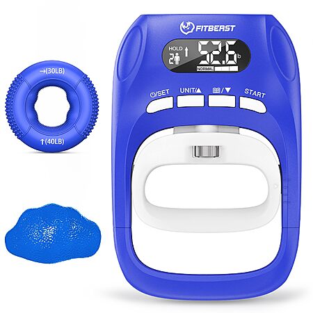 FitBeast Grip Strength Trainer Kit, Digital Grip Strength Tester with ...