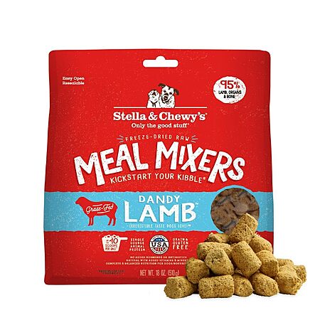 Stella & Chewy's Freeze-Dried Raw Lamb Meal Mixers- Dog Food Topper and ...
