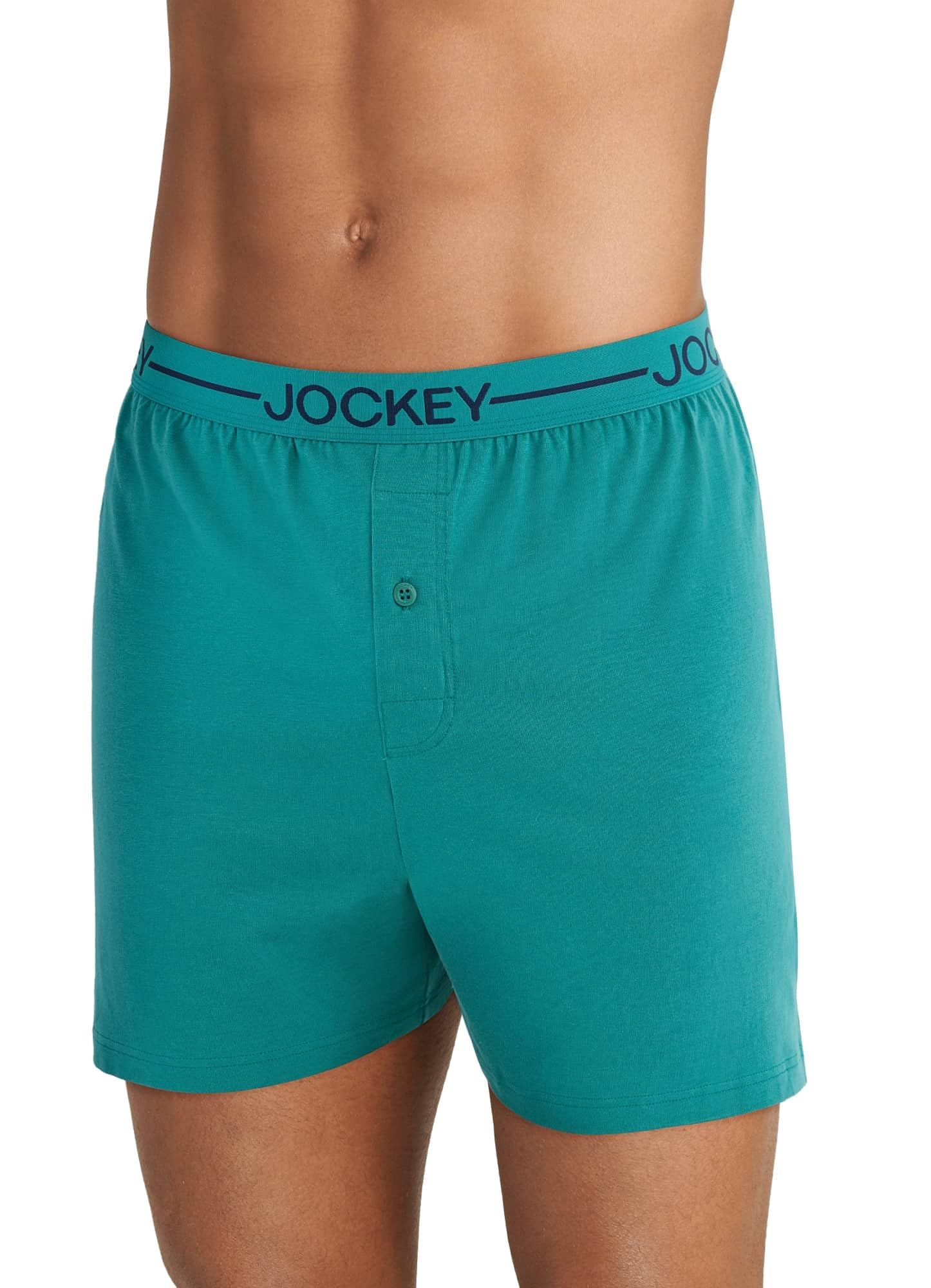 Jockey Men's Underwear Organic Cotton Stretch 4" Boxer (Bayou or Subtle ...