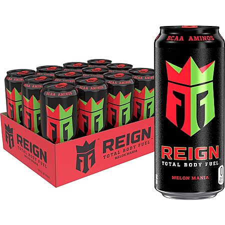12-Pack 16-Oz Reign Total Body Fuel Performance Drink (Various Flavors ...
