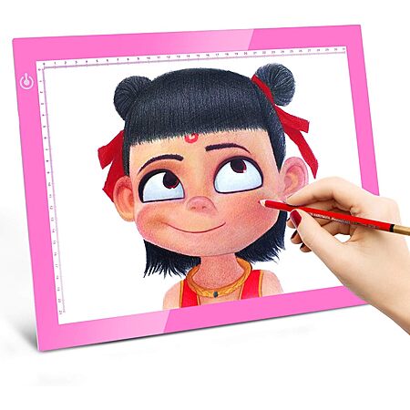 LitEnergy Portable A4 LED Copy Board Light Tracing Box (Pink) $5.99 ...
