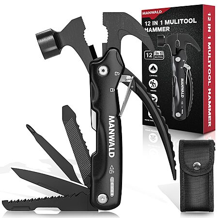 12-In-1 Manwald Multitool Hammer (Black) $11.49 + Free Shipping w ...