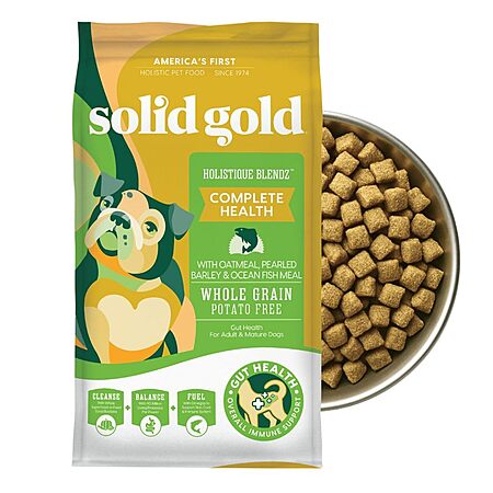 24lb Solid Gold Holistique Blendz Dry Adult Dog Food (Oatmeal, Barley ...