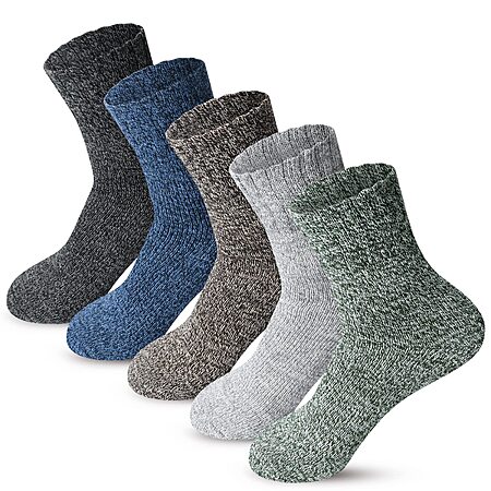 5-Pack FYC Winter Women's Wool Socks (Multicolor-03) $6.29 + Free ...